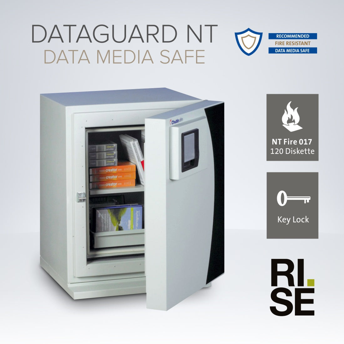 DataGuard NT Data Media Safe | 40K Key Lock | Chubbsafes Online