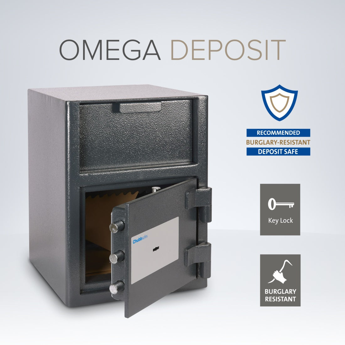 Omega Rolltop Deposit Safe | Size 1 Key Lock | Chubbsafes Online