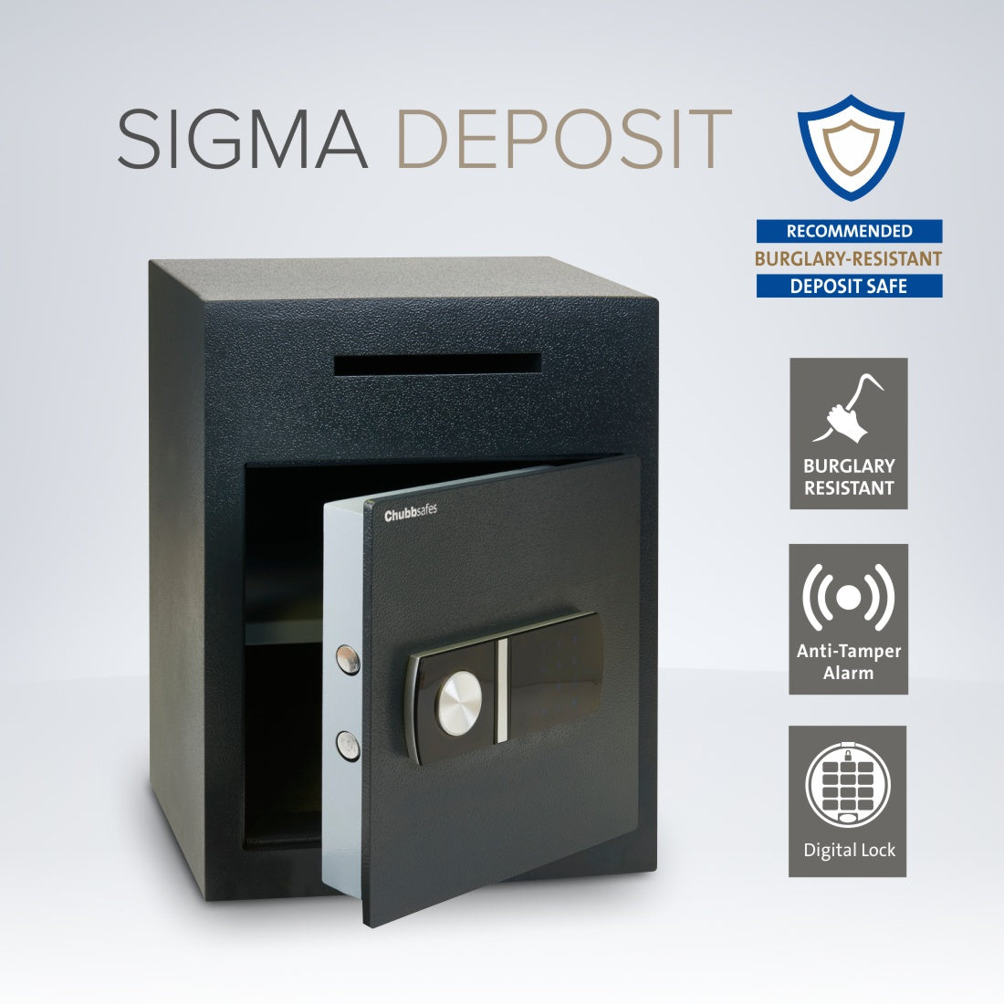 Sigma Deposit Safe | 50 Size 3 Digital Lock | Chubbsafes Online